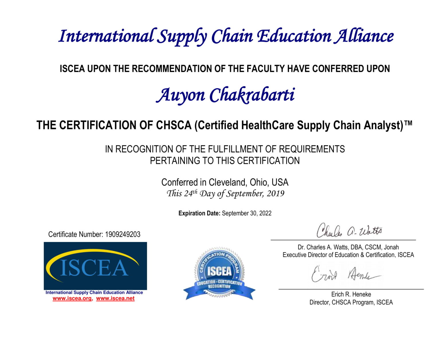 CHSCA - ISCEA Malaysia